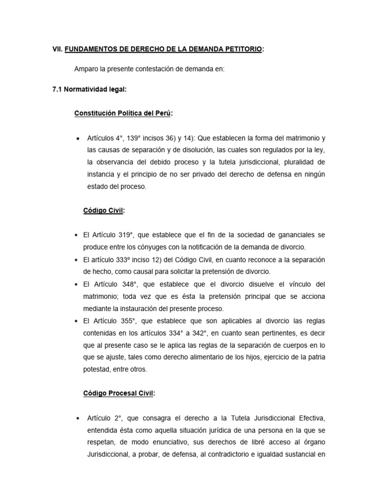 TAREA CPCC Parte J | PDF | Divorcio | Demanda judicial