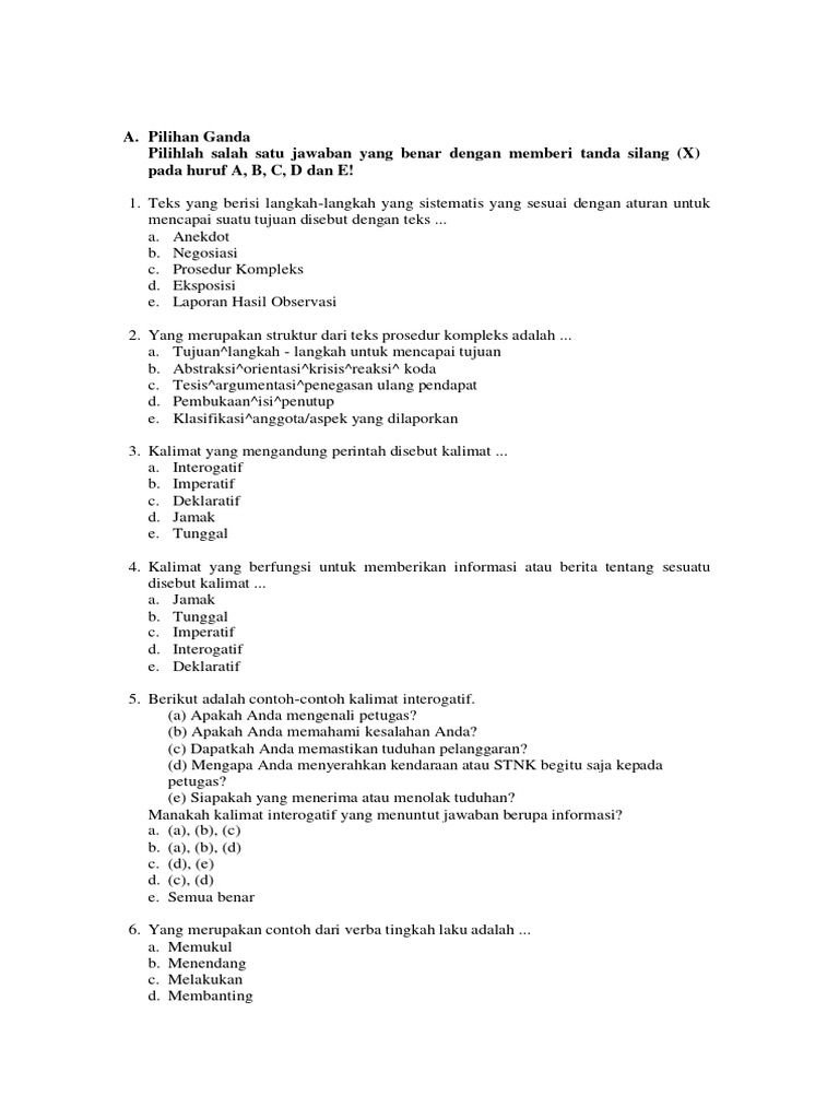 PDF Soal Kisi Bindo XI | PDF | Kajian Bahasa Asing