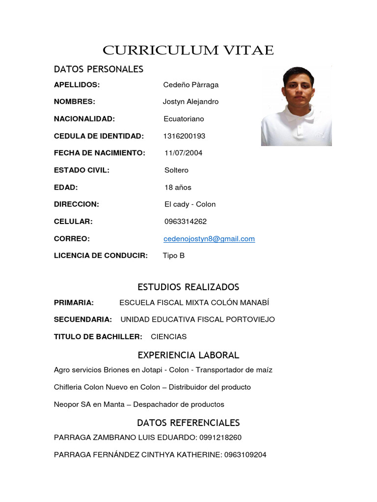 Curriculum Vitae Jostyn | PDF | Ciencias sociales