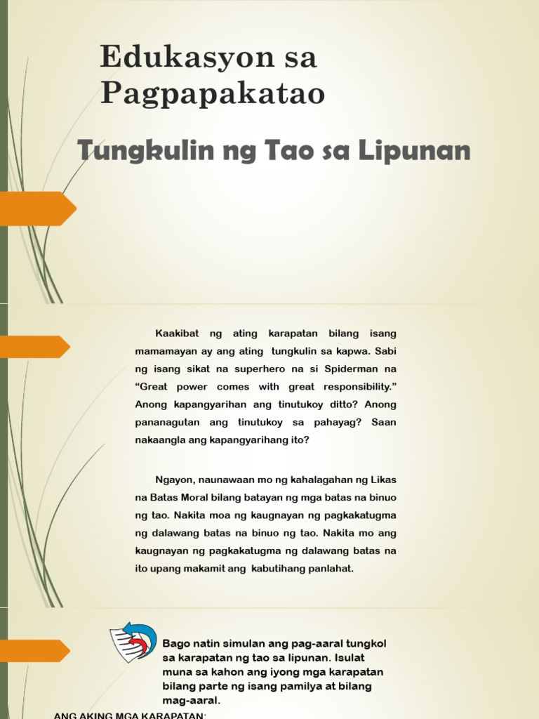 Edukasyon Sa Pagpapakatao | PDF