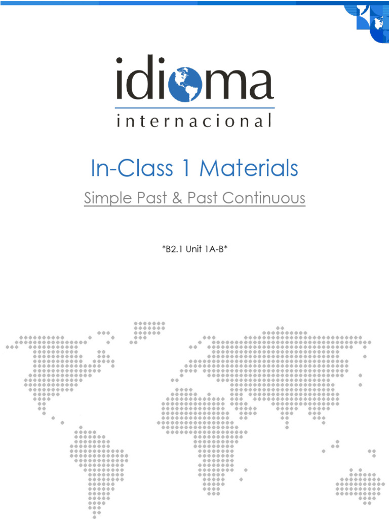 UPDATED B2.1 Class 1 Materials (For In-Class Use) 1.A-1.B | PDF