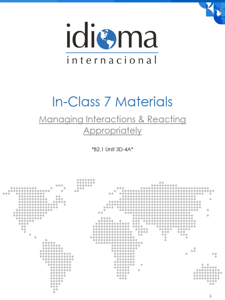 ADAPTED UPDATED B2.1 Class 7 Materials (For In-Class Use) 3.D-4 | PDF