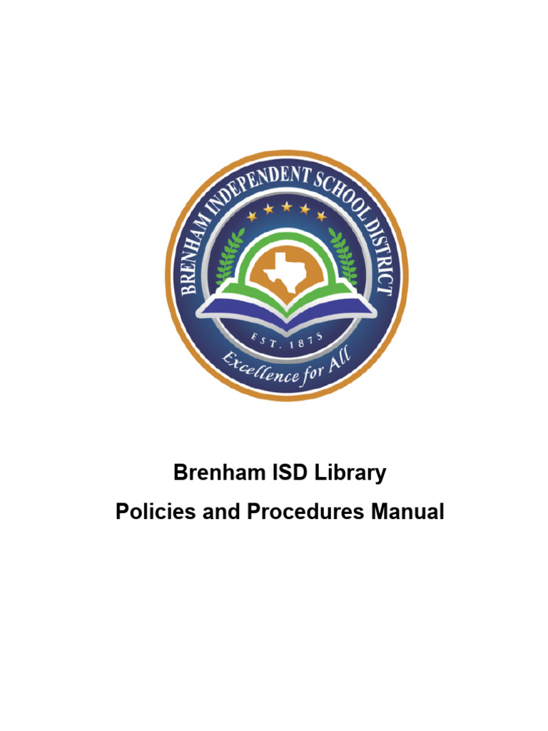 Brenham ISD Library Policies and Procedures Manual | Download Free PDF ...