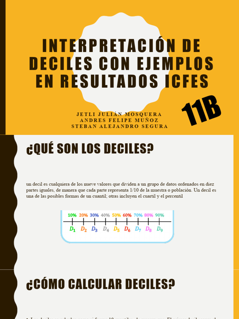 Interpretación de Deciles Con Ejemplos en Resultados ICFES | PDF
