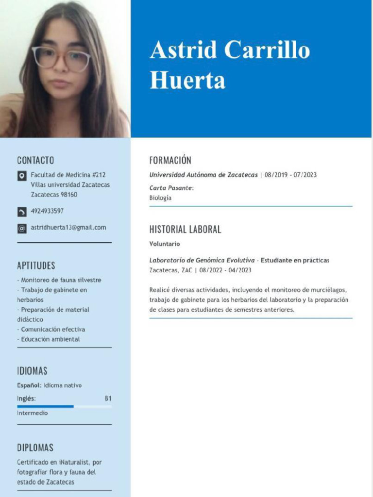 CV-Astrid Carrillo Huerta | PDF