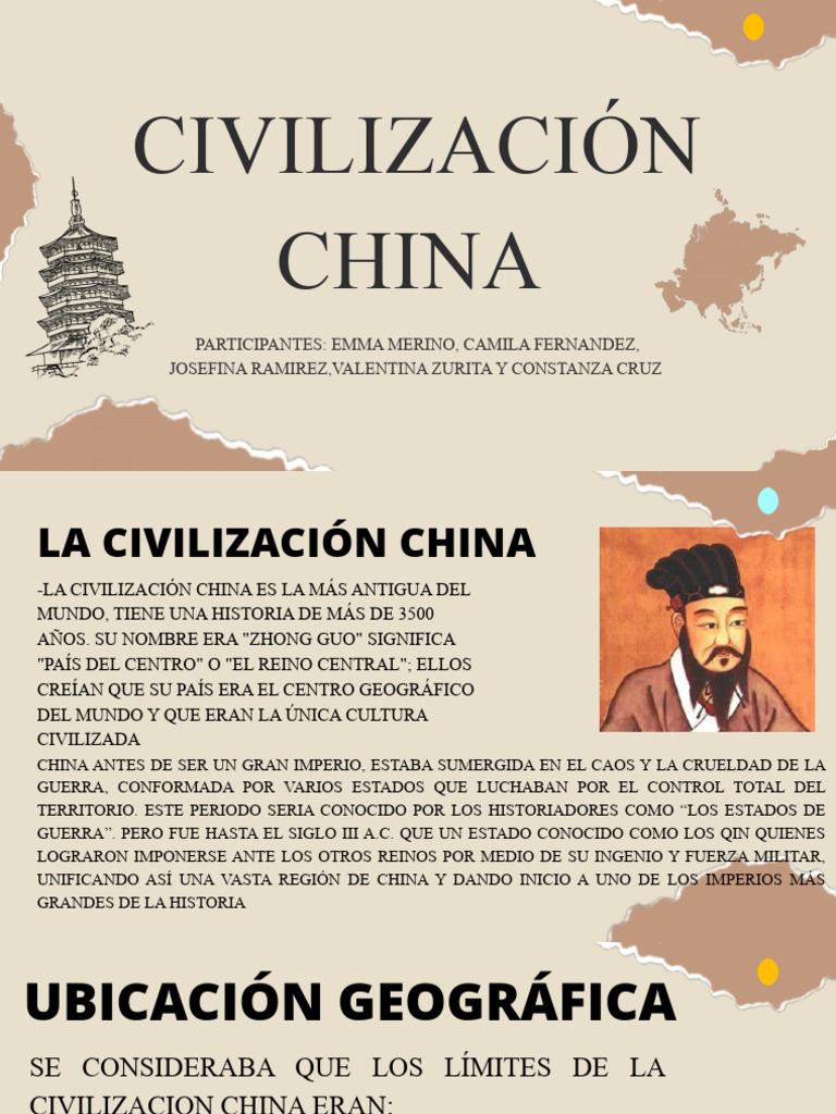 Ubicación y características de la civilización china | PDF | Historia ...