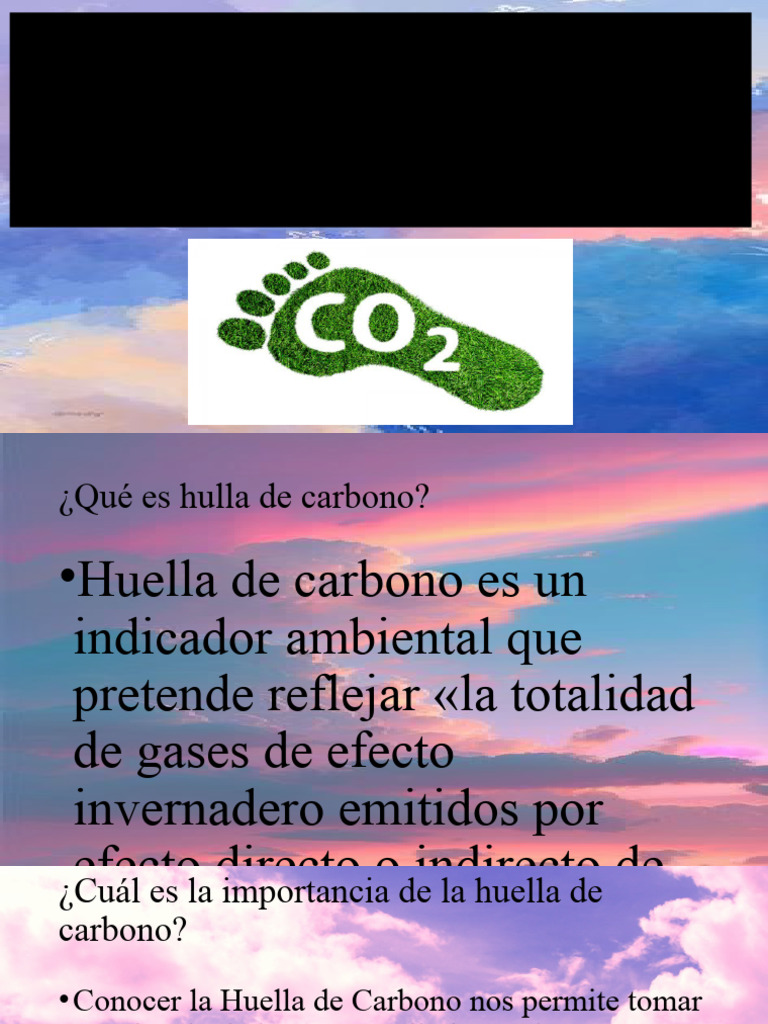 Huella de Carbono: Impacto y Medición | PDF