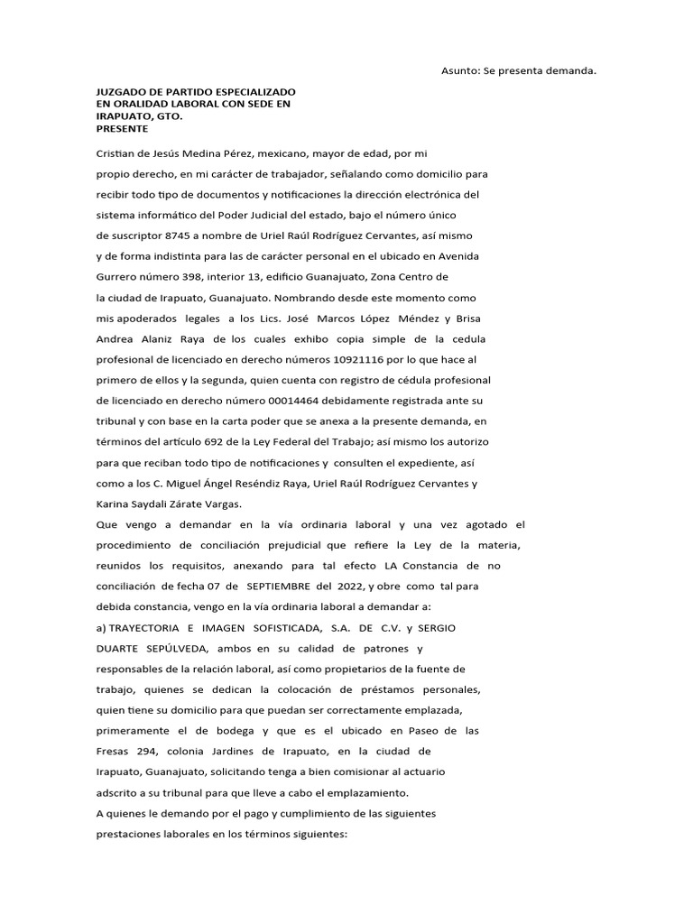 Modelo de Demanda Laboral, Nuevo Sistema Laboral | PDF | Demanda ...