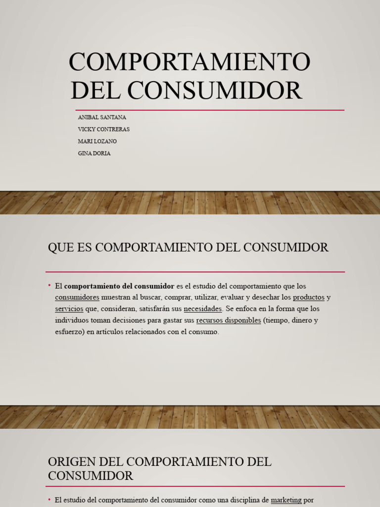 Comportamiento Del Consumidor | PDF