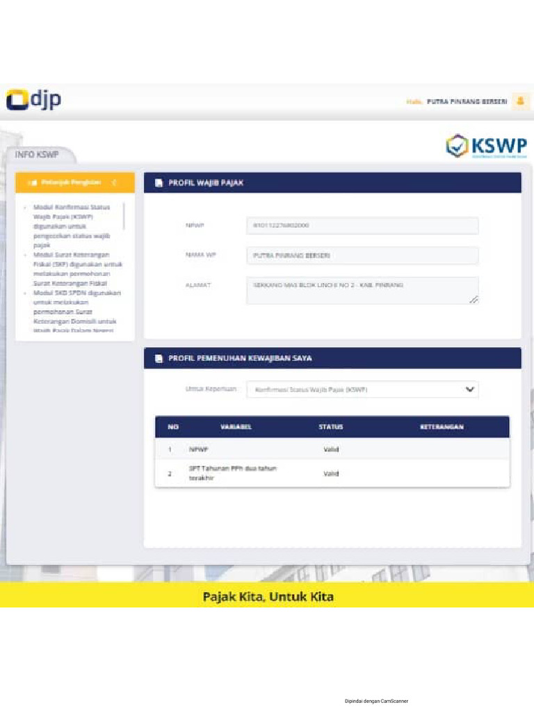 KSWP Putra Pinrang | PDF