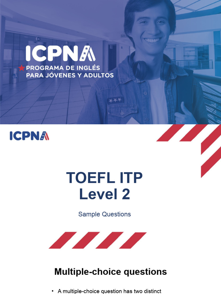 TOEFL ITP Level 2 - Multiple Choice Questions | PDF | Multiple Choice | Languages