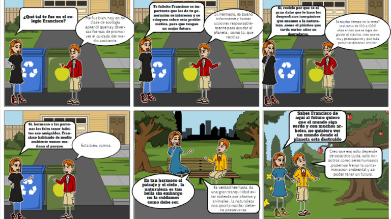 Comic Cuidado Del Medio Ambiente | PDF