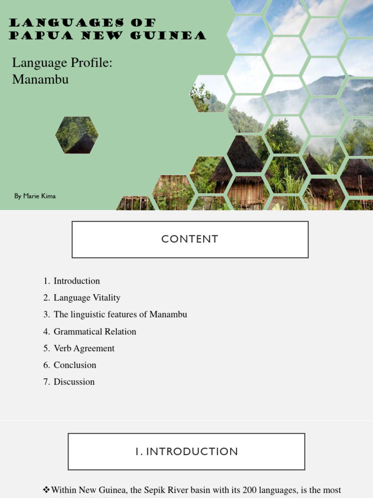 Languages of PNG: Language Profile 10 Manambu | Download Free PDF ...