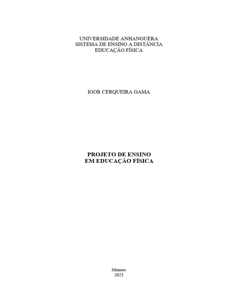 TCC Igor Cerqueira | PDF | Educação Musical | Pedagogia