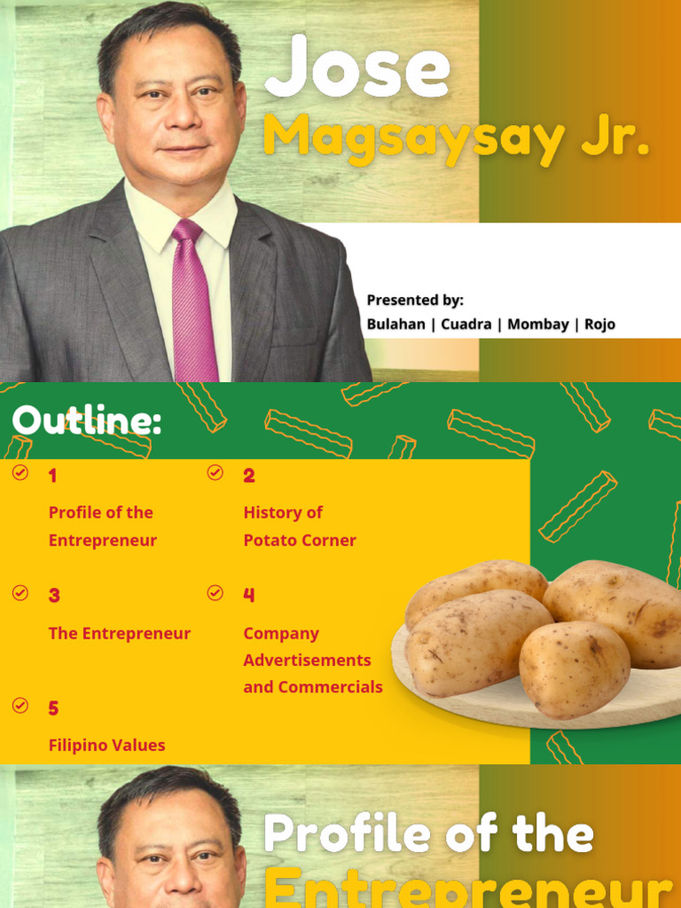 POTATO CORNER Jose Magsaysay Jr. | PDF | Franchising | Brand