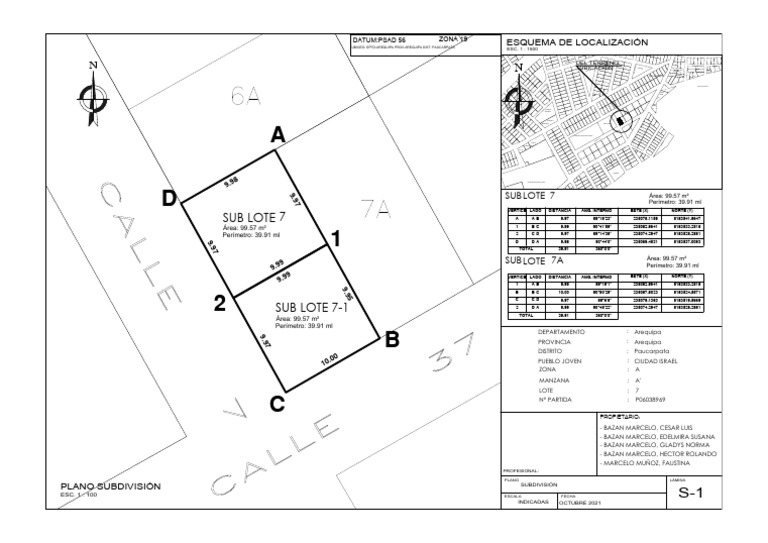 Plano de Subdivisión | PDF