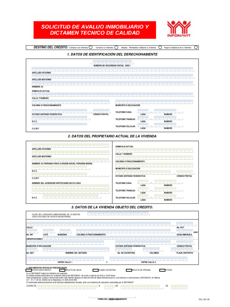 Solicitud de Inscripción Infonavit 2025 | PDF | Negocios