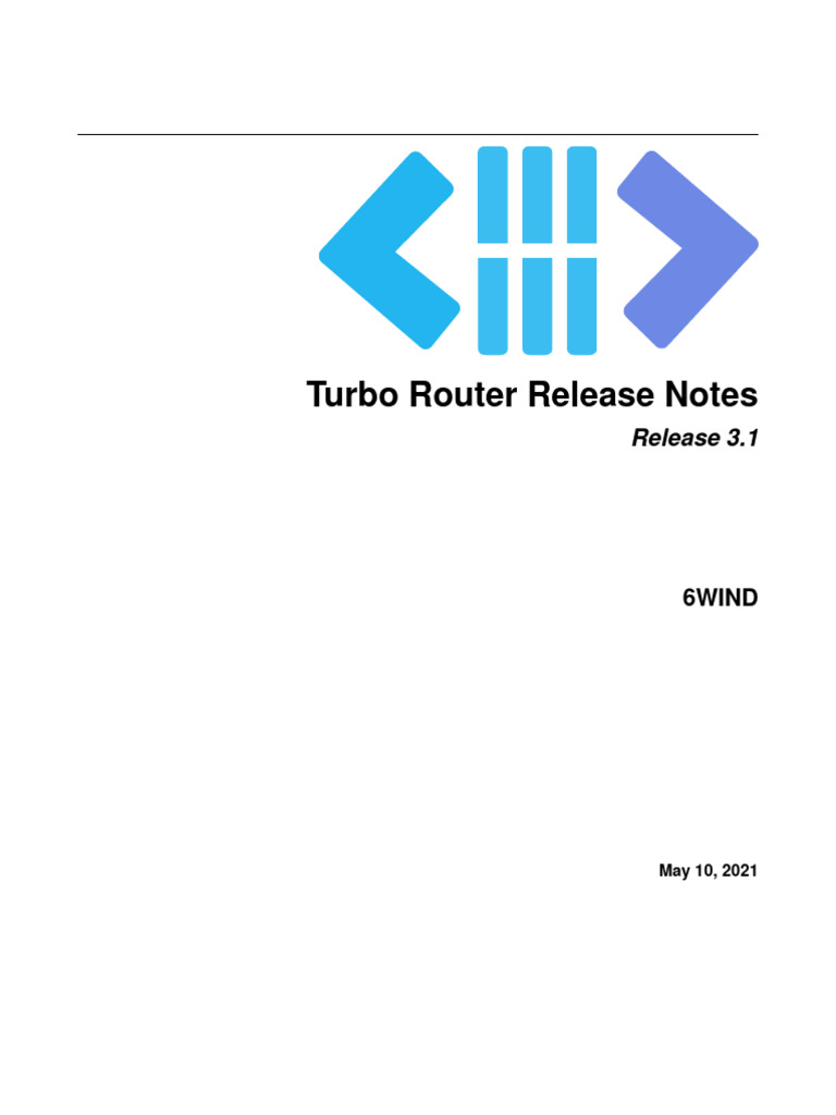 6wind Turbo Router Release Notes 3.1 20210510 | PDF | I Pv6 | Wide Area ...