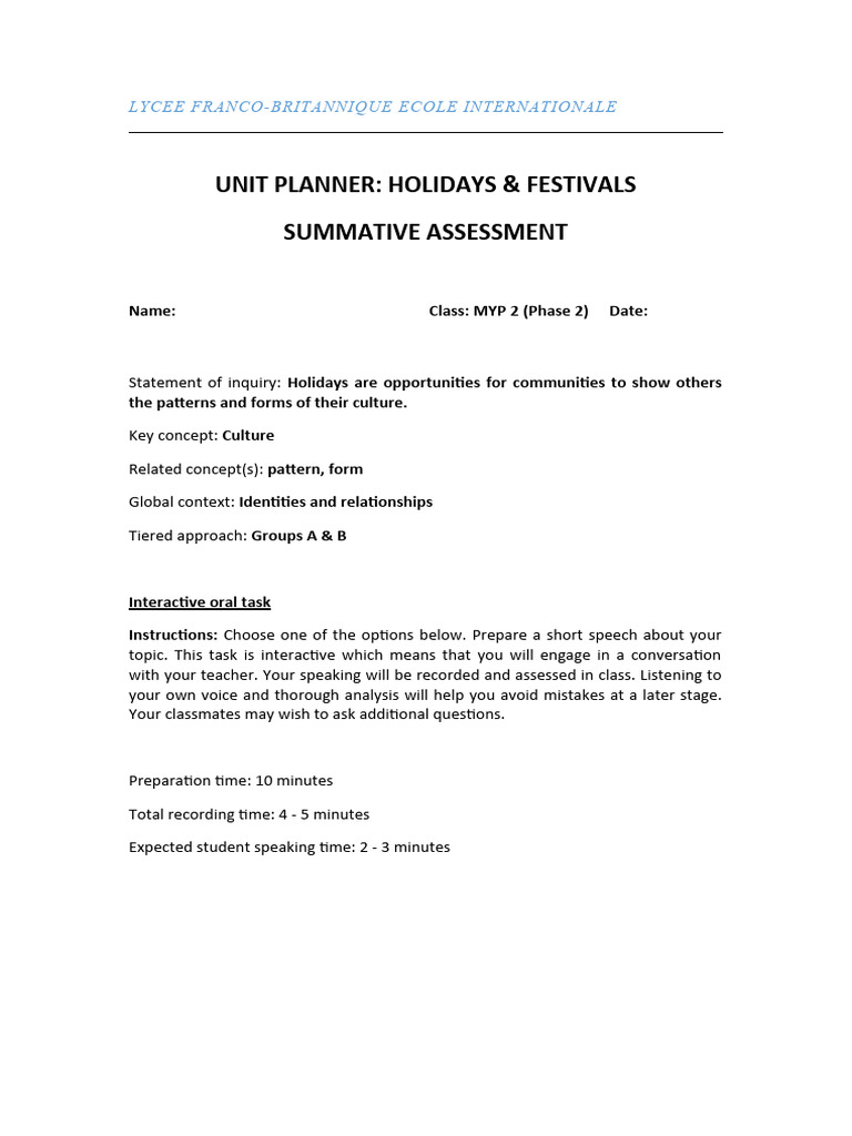 5.myp 2 Up 3 S | PDF | Communication | Grammar