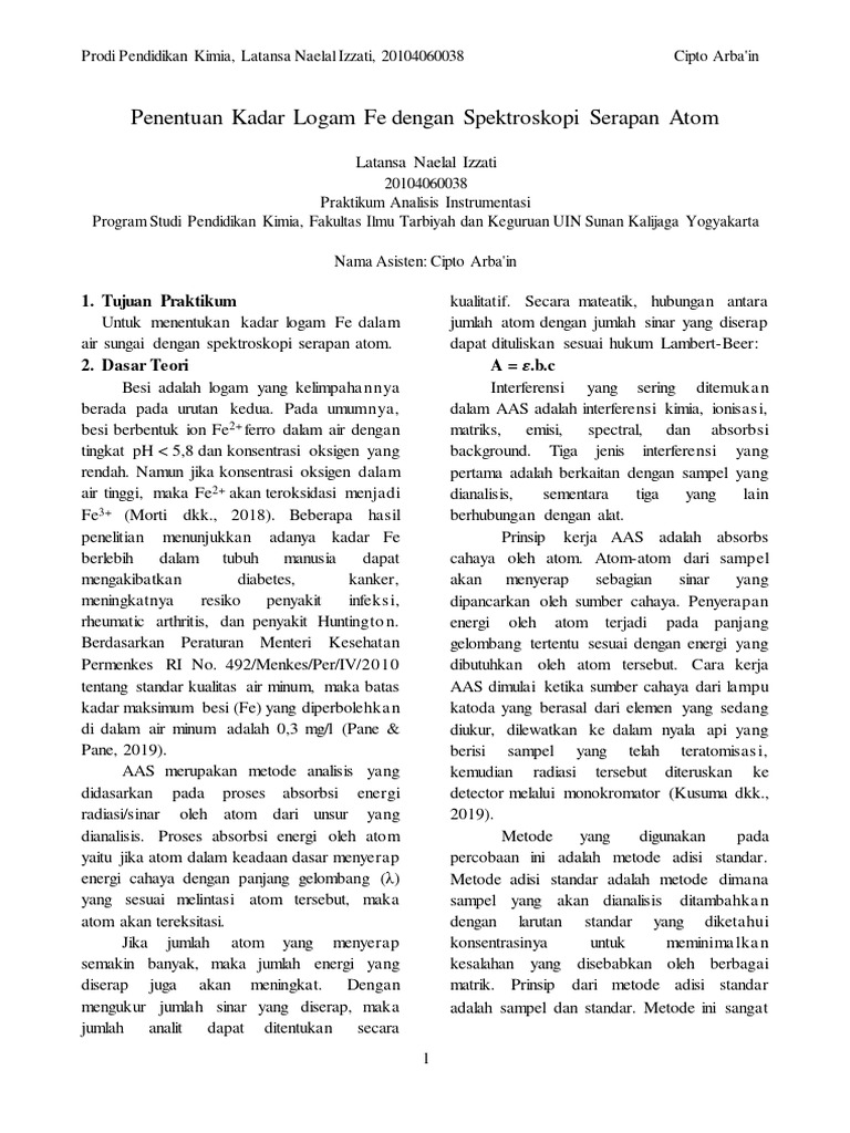 Latansa Naelal Izzati - LAPRES AAS | PDF