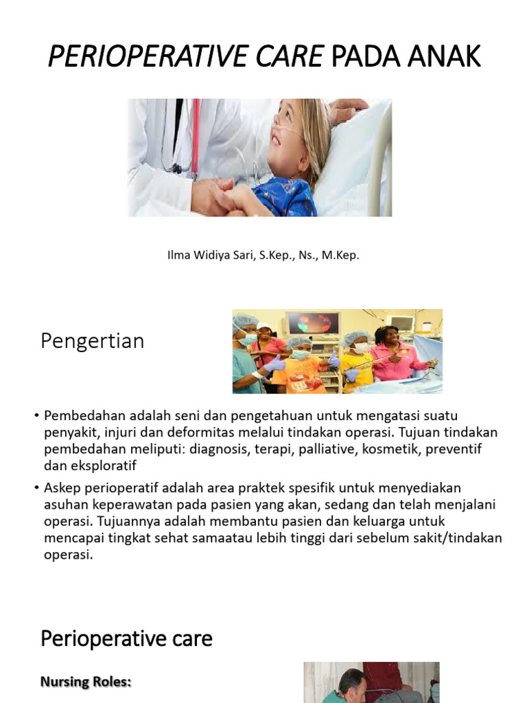 Perioperative Care Pada Anak | PDF | Sains & Matematika