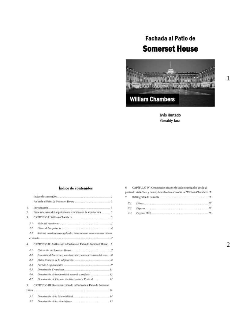 Análisis de Somerset House en Londres | PDF | Diseño arquitectonico ...