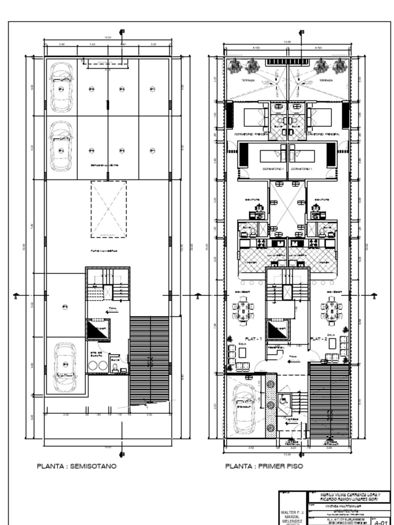 Planta: Semisotano Planta: Primer Piso Planta: Segundo Piso | PDF