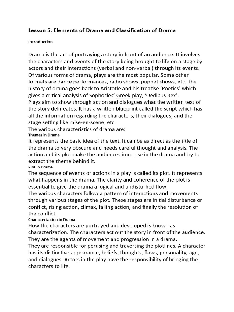 Lesson 5 | PDF | Monologue | Plot (Narrative)