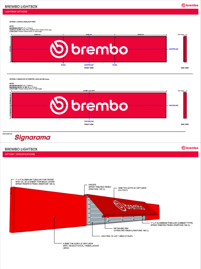 Brembo Lightbox Specs DSS | PDF