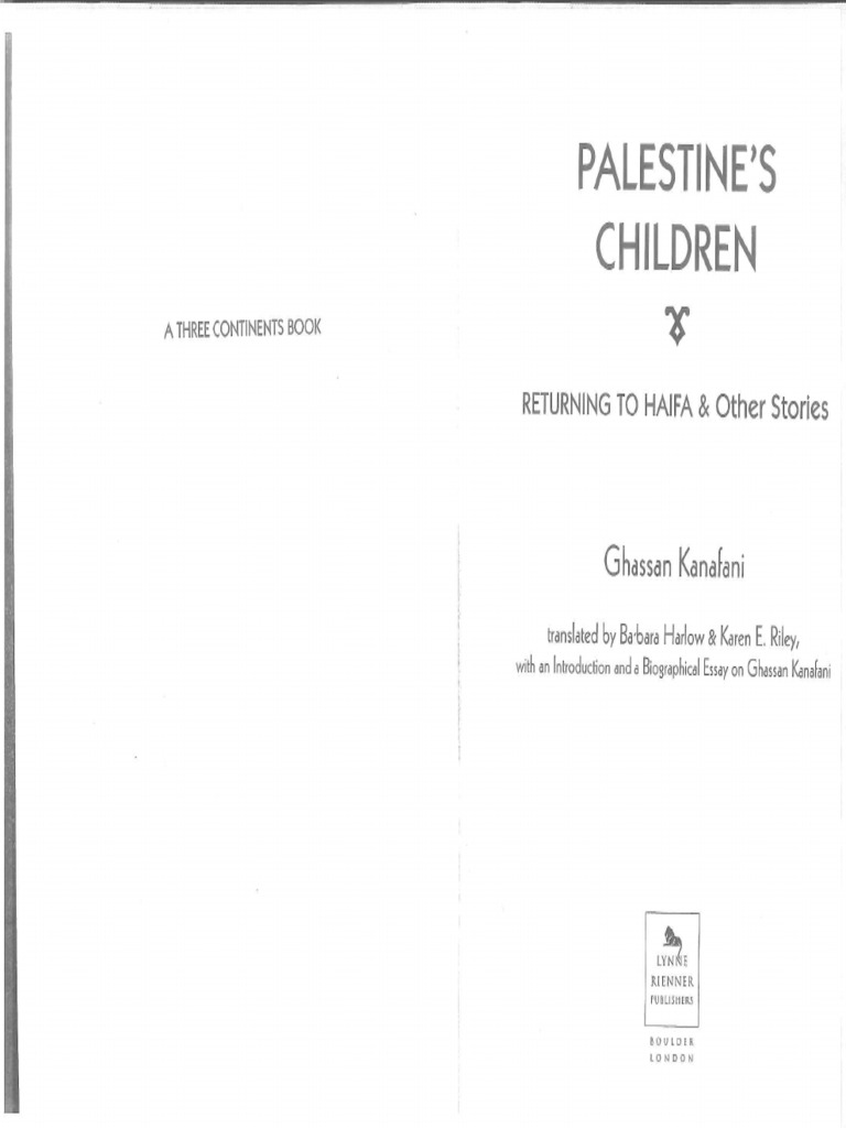 Returning To Haifa | PDF