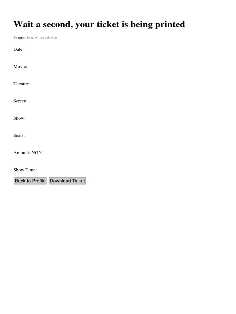 Movie Ticket | PDF | Games & Activities