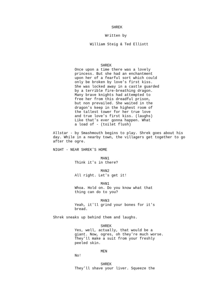 FREE Script On Writng Movie Scripts | PDF