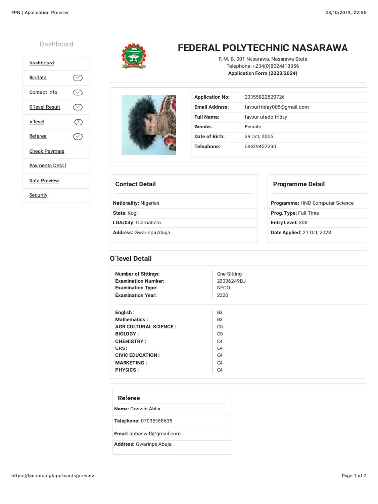 FPN - Application Preview | PDF | Science