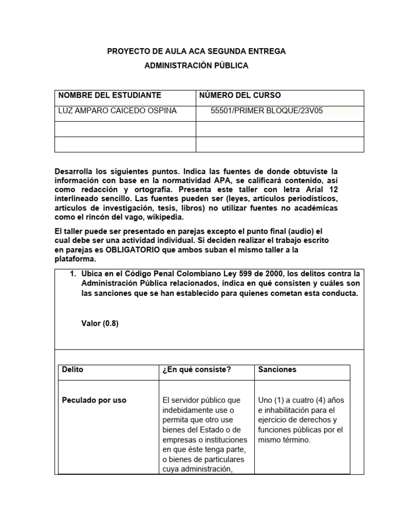Aca 2 Administración Pública | PDF