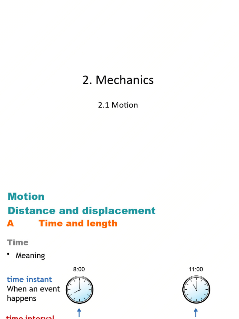A1. - Kinematics - Teaching - PPT - 2 | PDF | Speed | Velocity