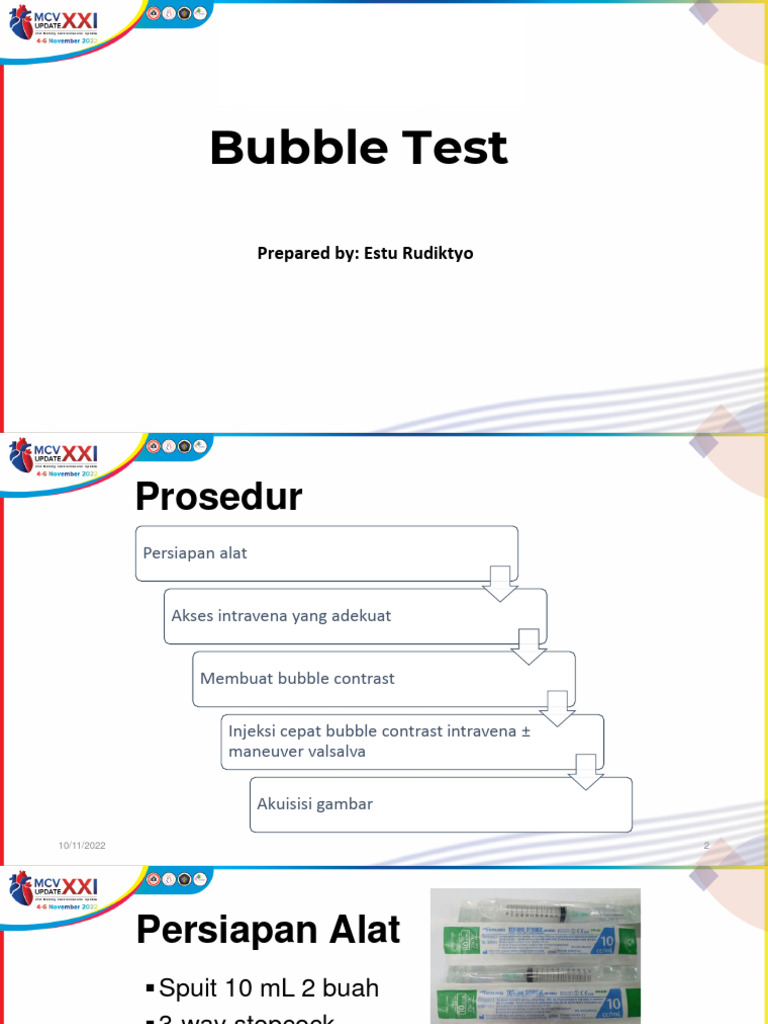Prosedur dan Interpretasi Bubble Test | PDF
