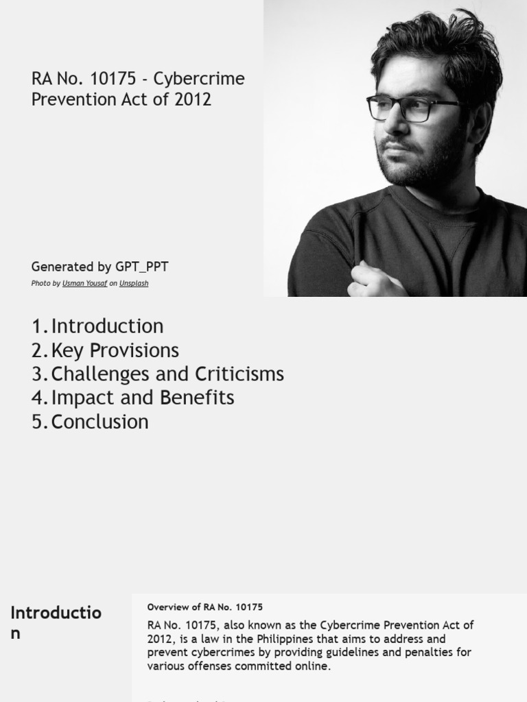 RA NO. 10175 Cybercrime Prevention Act of 2012 | Download Free PDF ...