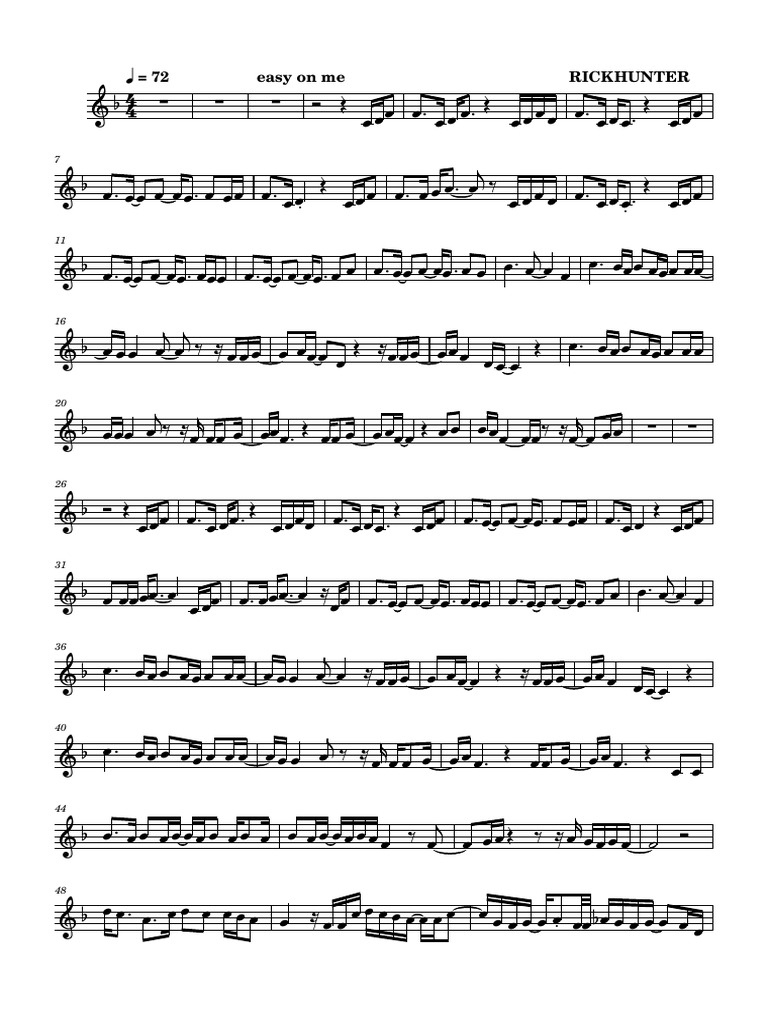 Easy On Me - Adele | PDF | Songs Written | Adele