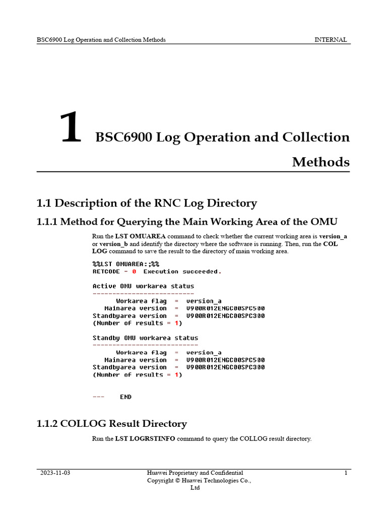 BSC6900 Log Operation and Collection Methods - 20110628 | PDF | Backup ...