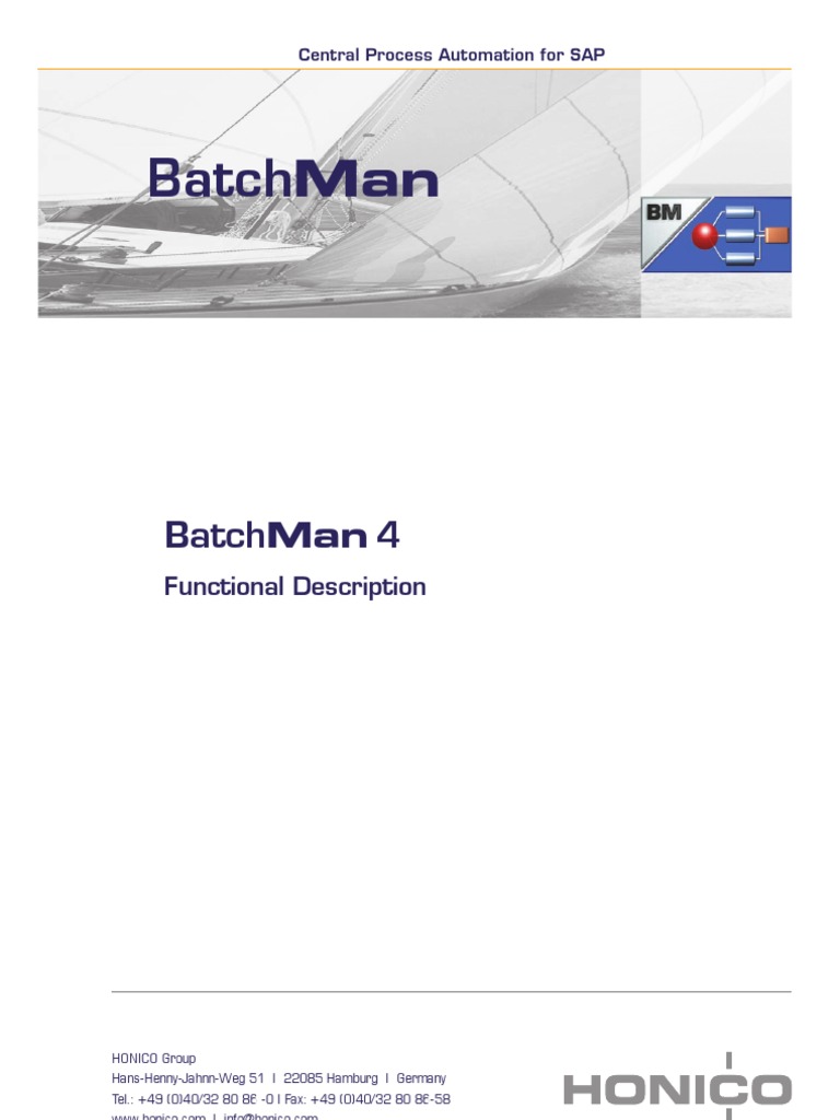 BatchMan 4: SAP Process Automation | PDF | Business Process | Sap Se