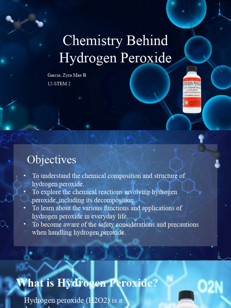 Chemistry Behind Hydrogen Peroxide (PPT) | PDF