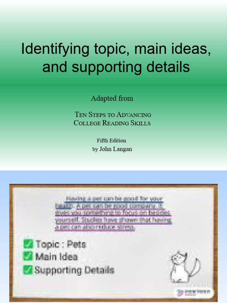 Identifying Topics and Main Ideas | PDF | Insects | Pest (Organism)