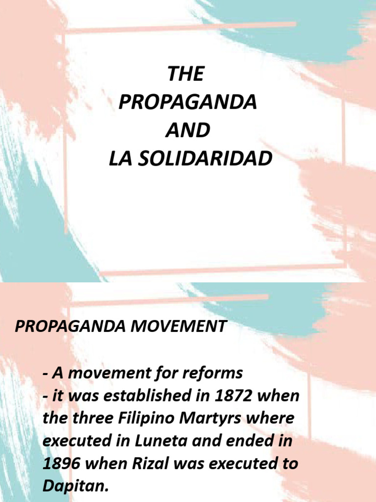Propaganda Movement | PDF | Philippines | Spain