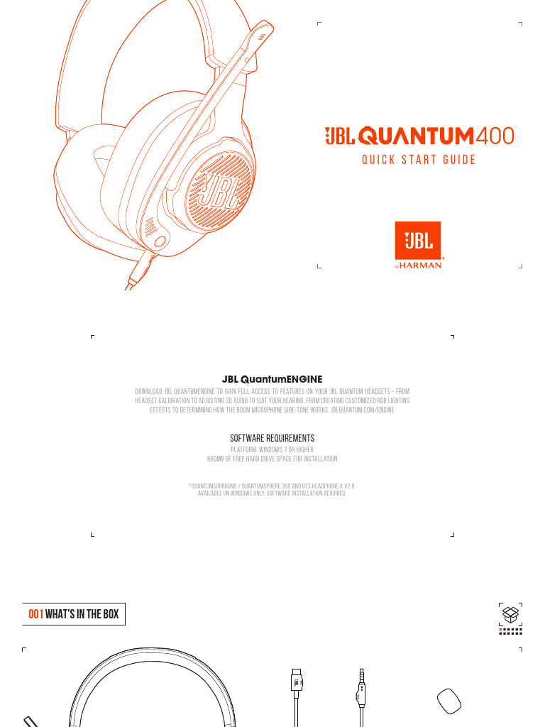 JBL Q400 QSG Multilingual | PDF | Microphone | Headphones