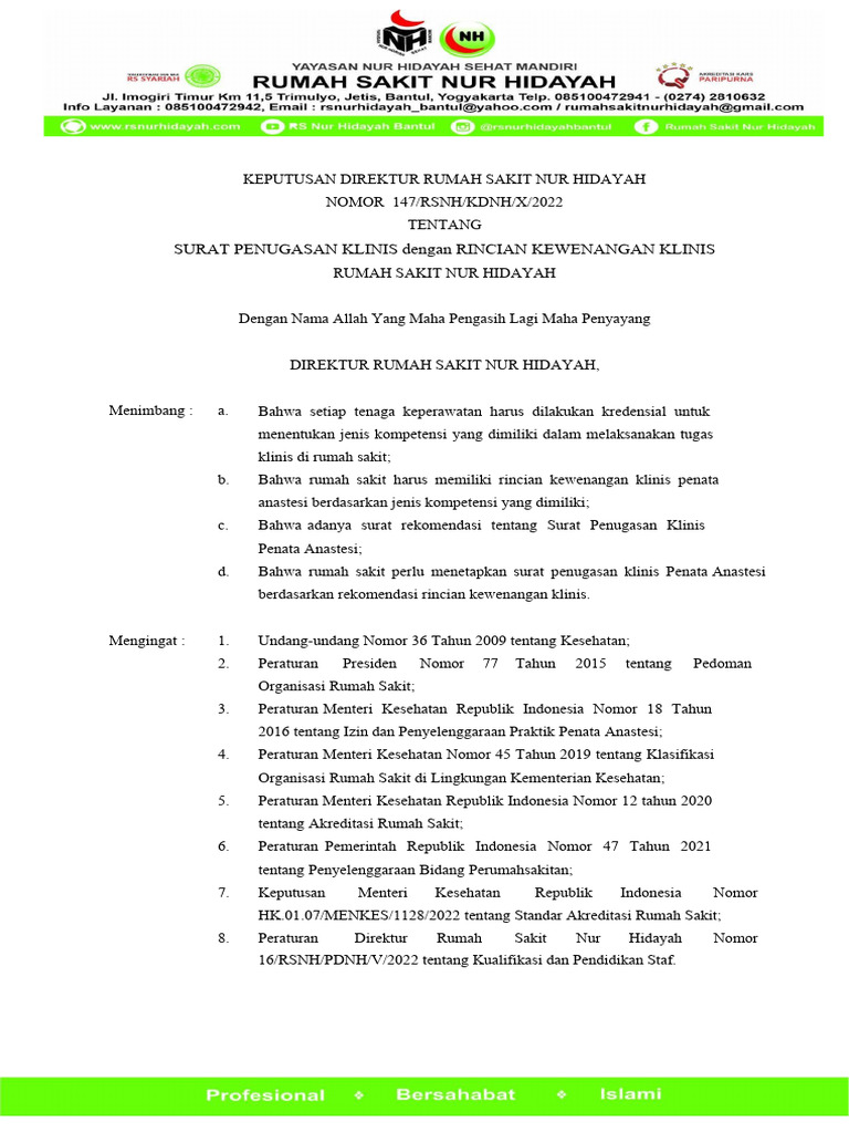 Contoh RKK Penata Anestesi | PDF