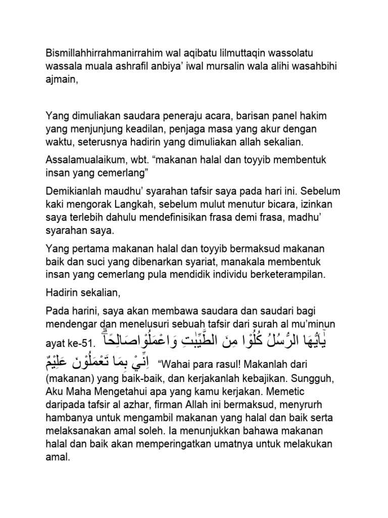 Teks Syarahan | PDF