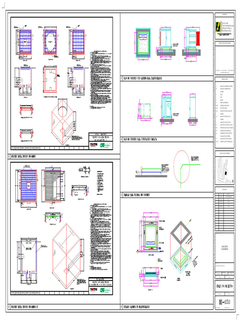 IE-650 Detalles Obra Civil Electrica | Descargar gratis PDF | Electromagnetismo | voltaje