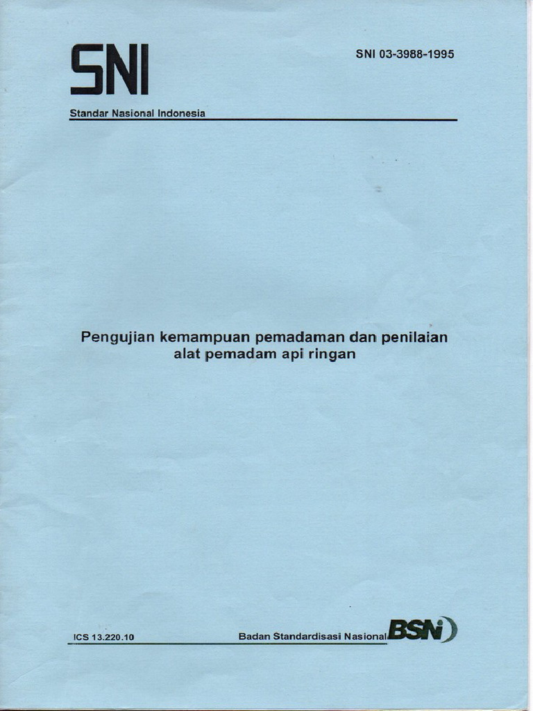 SNI 03-3988-1995-Apar | PDF