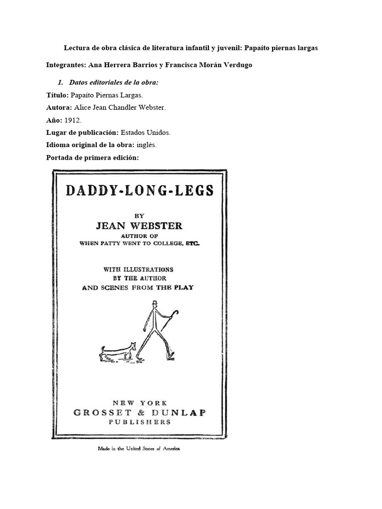 Análisis de Papaíto Piernas Largas | PDF | Narración