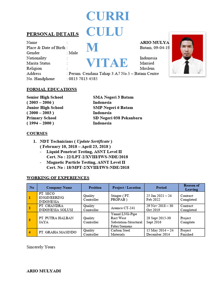 CV. Ario Mulyadi | PDF